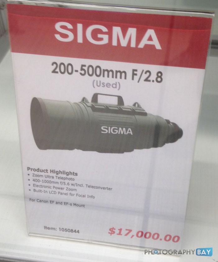 Used Sigma 200-500mm f/2.8 EX DG APO IF lens with Canon mount available ...