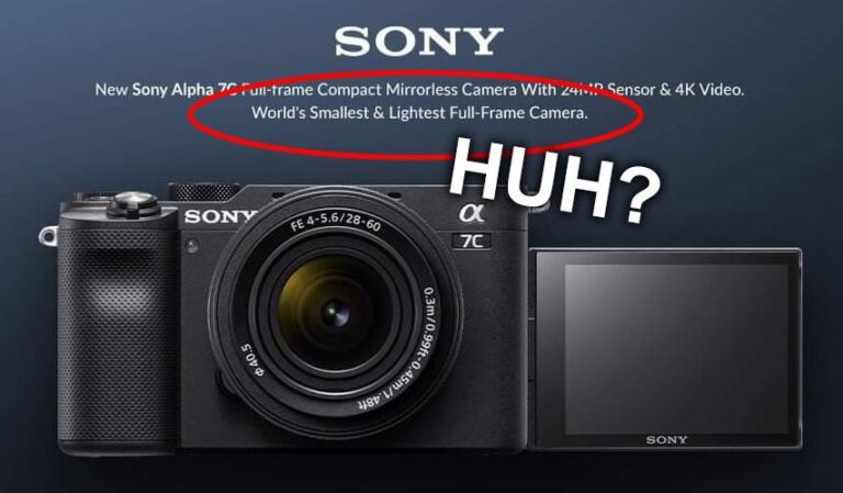 Sony a7C additional coverage (not the “world’s smallest and lightest ...