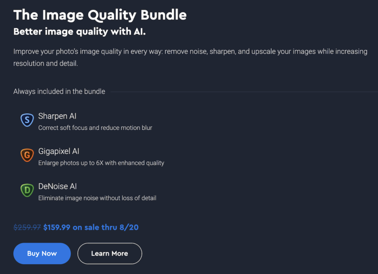 Topaz Labs Image Quality Bundle is now $124 off - Photo Rumors