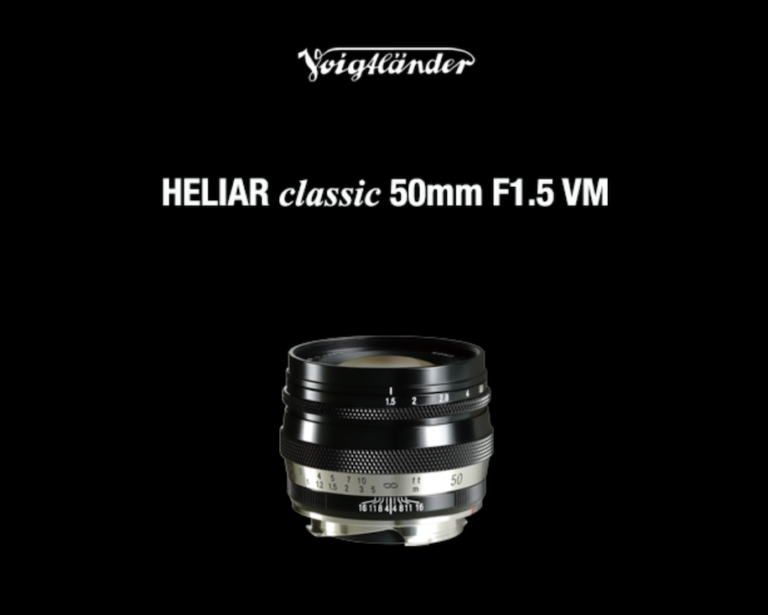 Announced: new Voigtlander HELIAR Classic 50mm f/1.5 VM lens - Photo Rumors