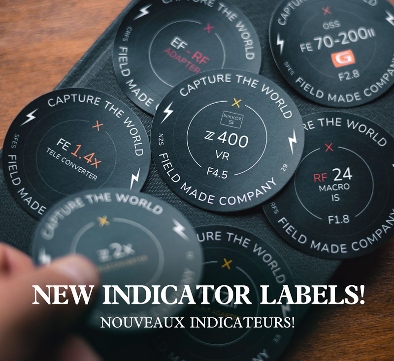 New FieldMade indicator/labels for Nikon, Canon, and Sony lenses ...