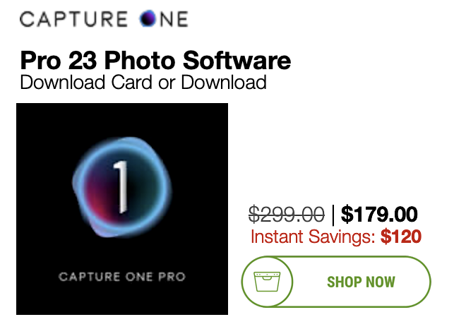 Deal of the day: Capture One Pro 23 now $120 off - Photo Rumors