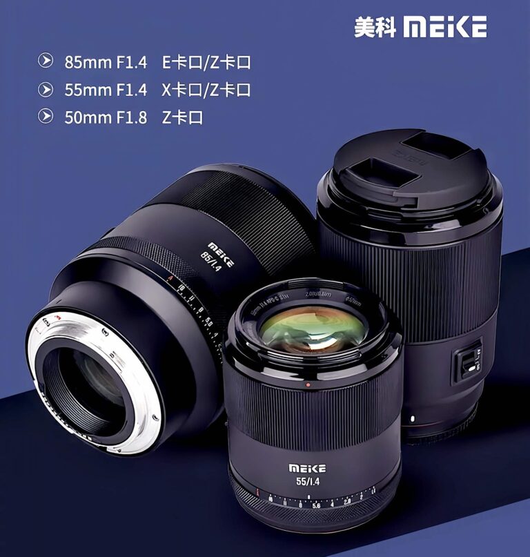 Upcoming new Meike lenses: 55mm f/1.4, 50mm f/1.8, and 85mm f/1.4 in ...