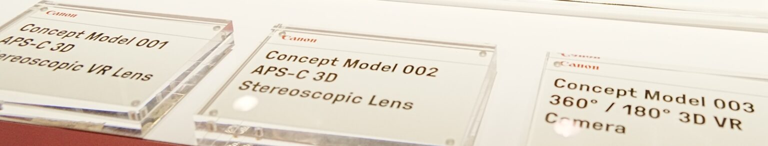 Canon showed new 3D stereoscopic VR lenses and 360 camera concept at ...
