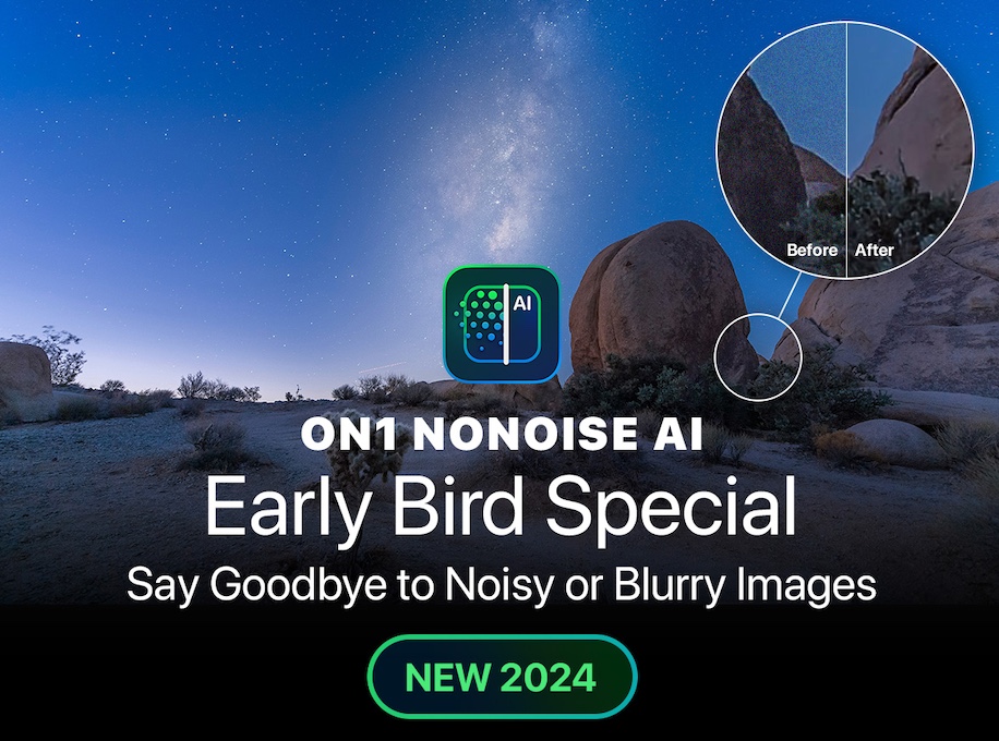 ON1 NoNoise AI 2024 to be released in March (early bird discount available) - Photo Rumors