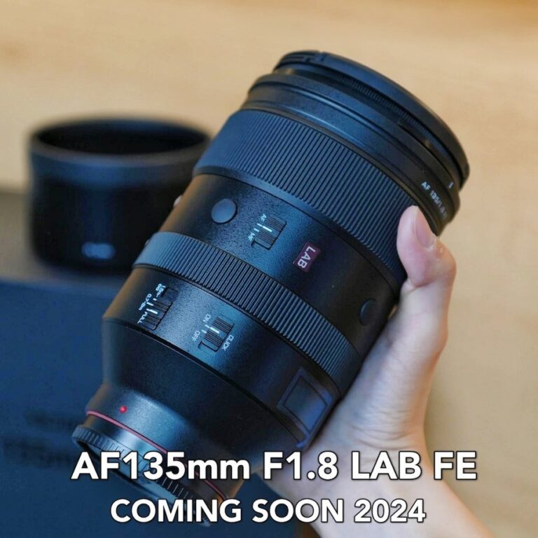 The Viltrox AF 135mm f/1.8 LAB lens is currently being tested, expected ...