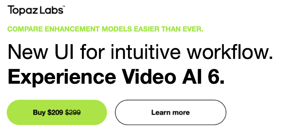 Topaz Labs Video AI 6 released - Photo Rumors