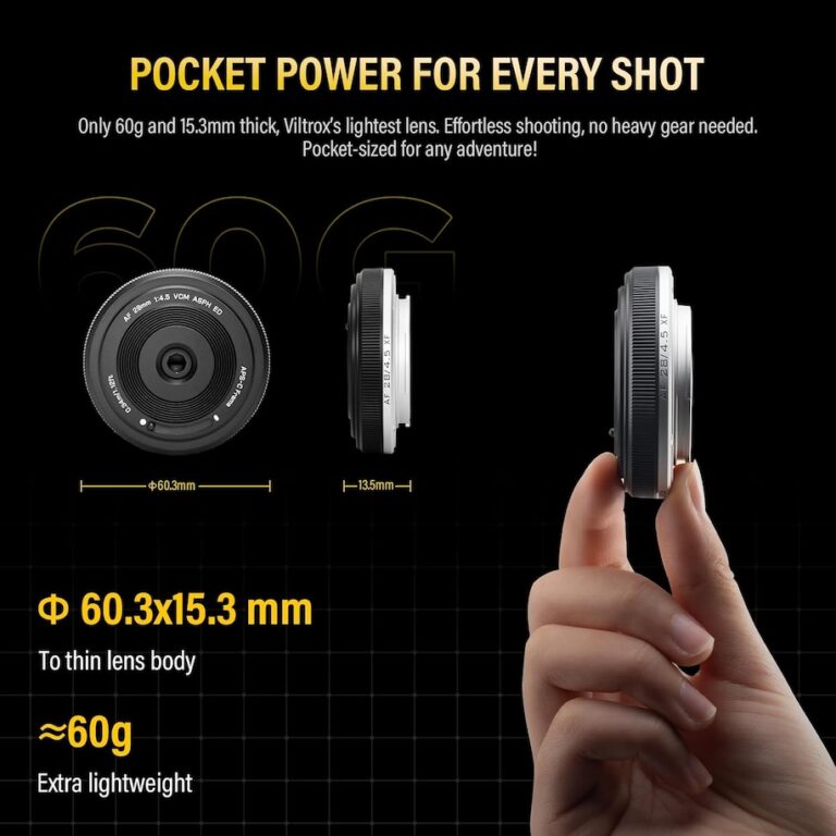 Viltrox AF 28mm f/4.5 XF pancake lens for Fujifilm X-mount announced ...
