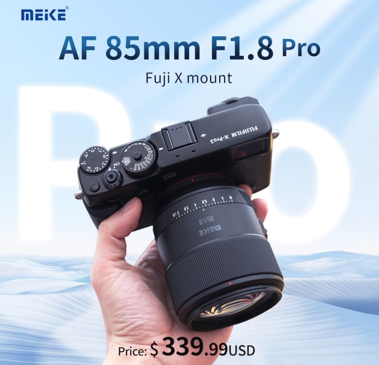 Meike Pro Series 85mm f/1.8 autofocus lens for Fujifilm X-mount ...