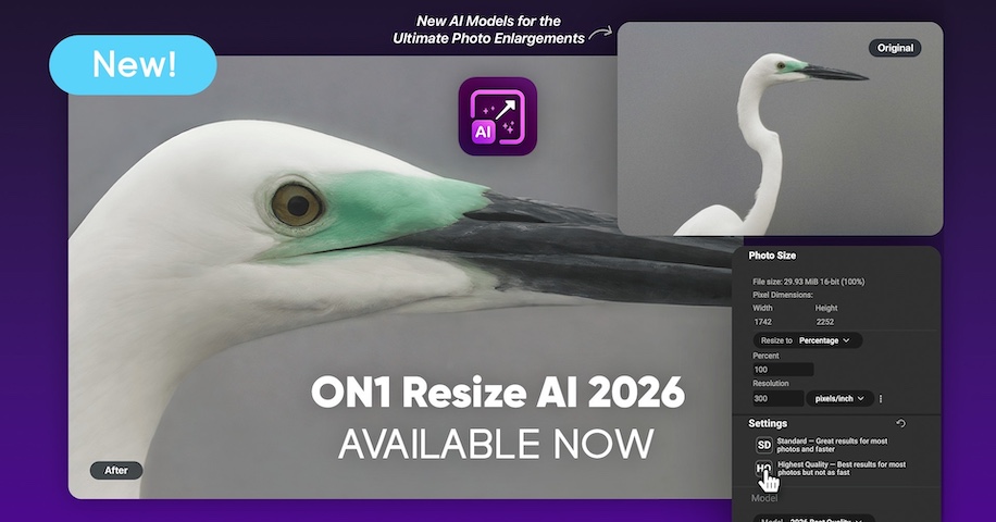 ON1 Resize AI 2026 now available - Photo Rumors
