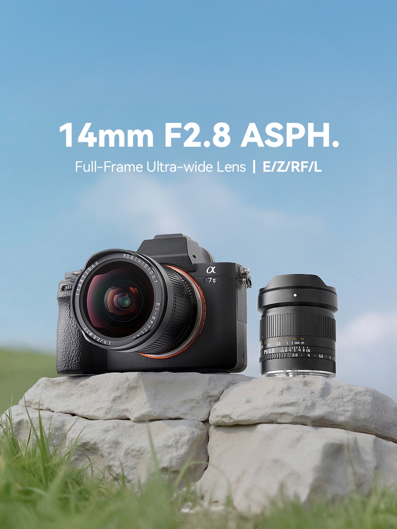 New TTArtisan 14mm f/2.8 ASPH full-frame ultra-wide angle lens for E/Z ...