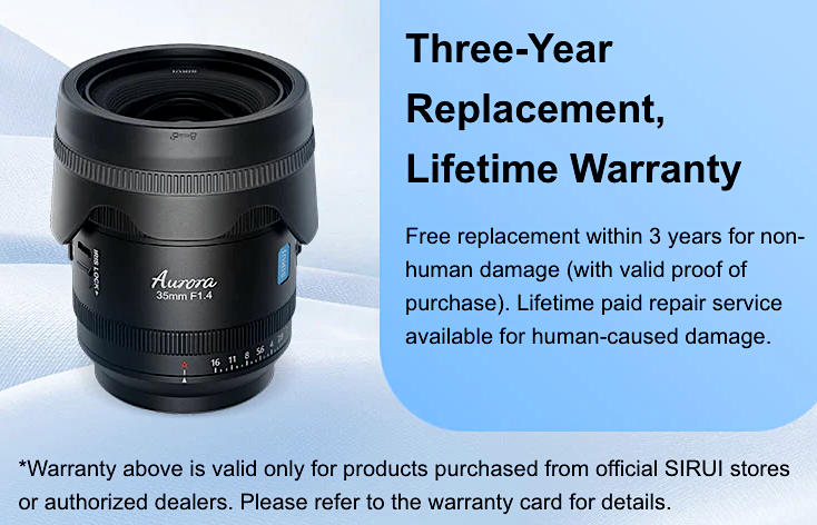 Sirui Aurora 35mm f/1.4 full-frame autofocus lens (Z/E/X/L) officially ...